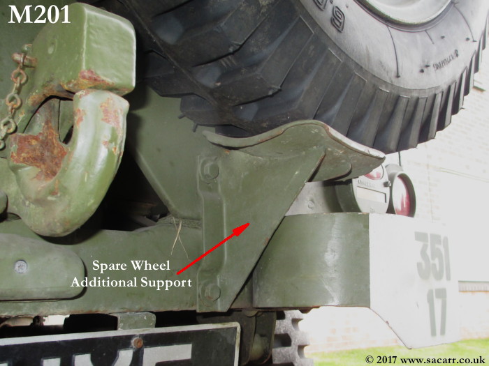 Willys and Ford Jeeps did not have this bracket fitted during the war ...