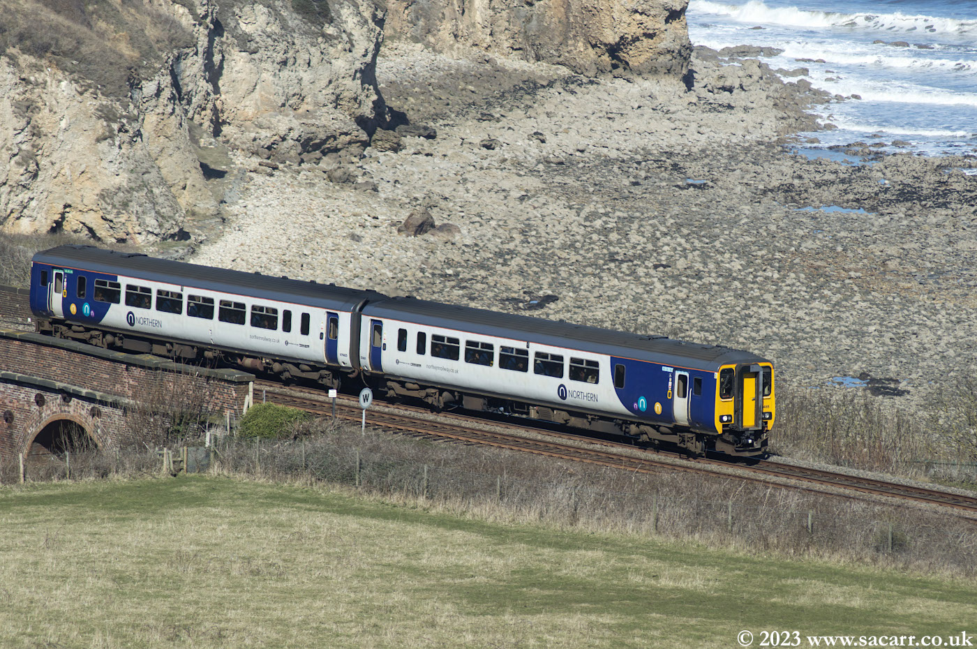 A Day by the Seaham Coastal Line, North East England - March 27th 2023 ...