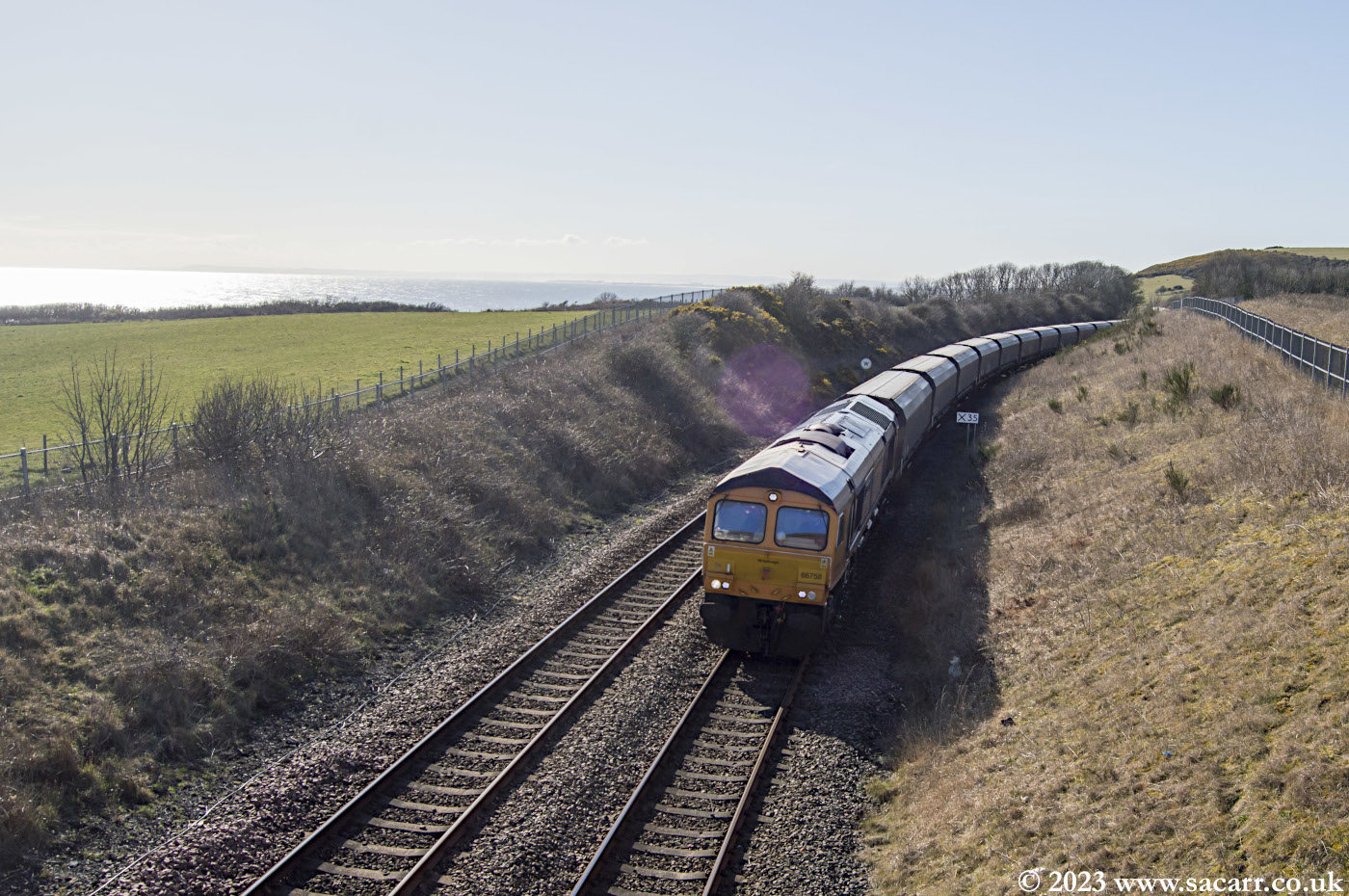 A Day by the Seaham Coastal Line, North East England - March 27th 2023 ...
